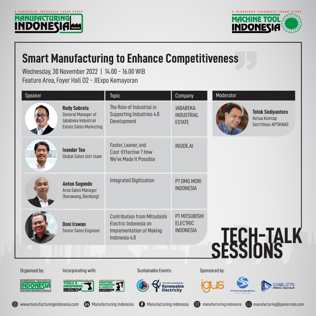 Smart Manufacturing to Enhance Competitiveness – eventcerdas by 521 Talenta