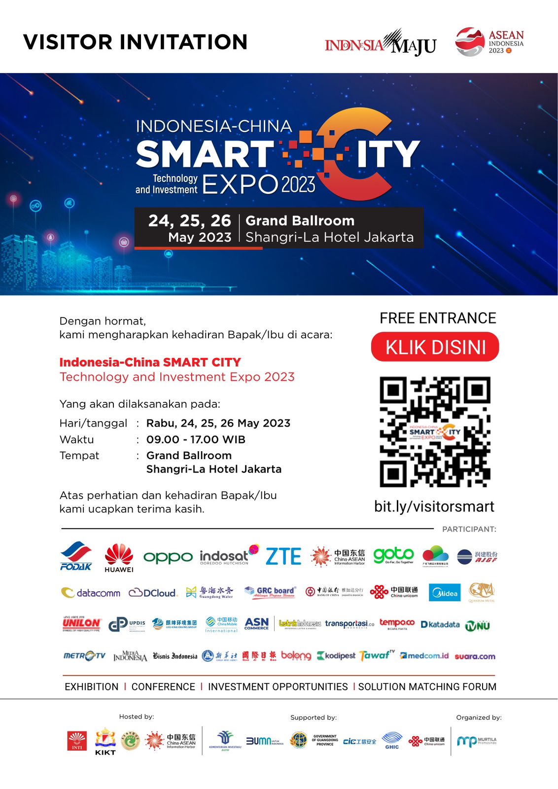 Indonesia-China Smart City Technology & Investment Expo 2023 ...